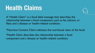 Food Labeling For Food Business | PDF