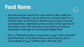Food Labeling For Food Business | PPT