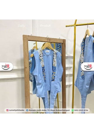 Set Costum Batik Senam Model Kekinian Rumah Jahit Azka | PDF