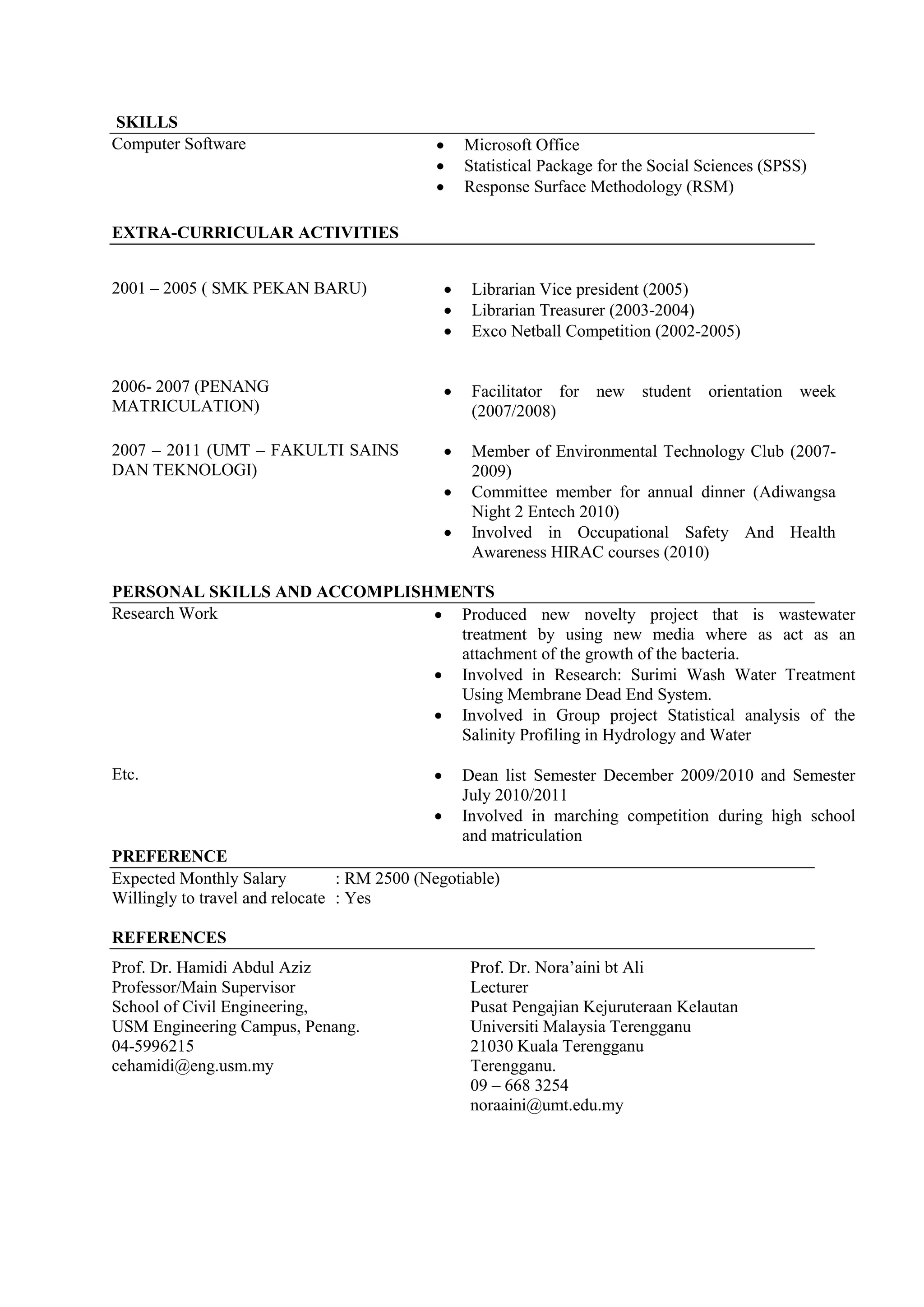 nur nasuha ahmad puat-resume | PDF