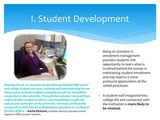 AACRAO 2013- Maximizing Student Assistant Potential[1] | PPTX