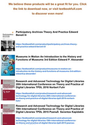 Digital Preservation for Libraries Archives and Museums 2nd Edition ...
