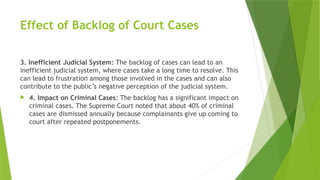 Backlog-Court-Cases in the Philippines and its implication | PPT