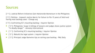 Backlog-Court-Cases in the Philippines and its implication | PPT