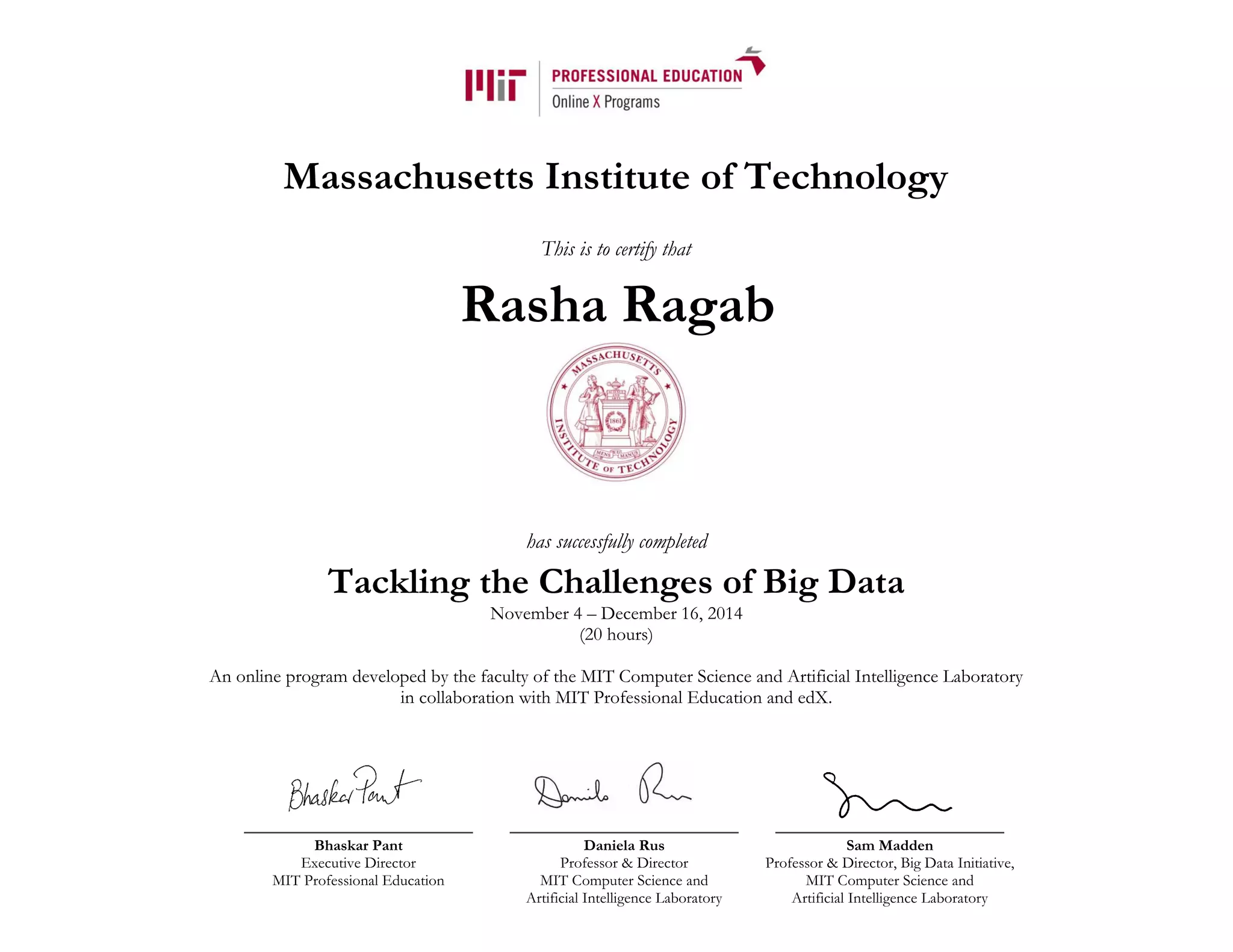 MIT Certificate | PDF