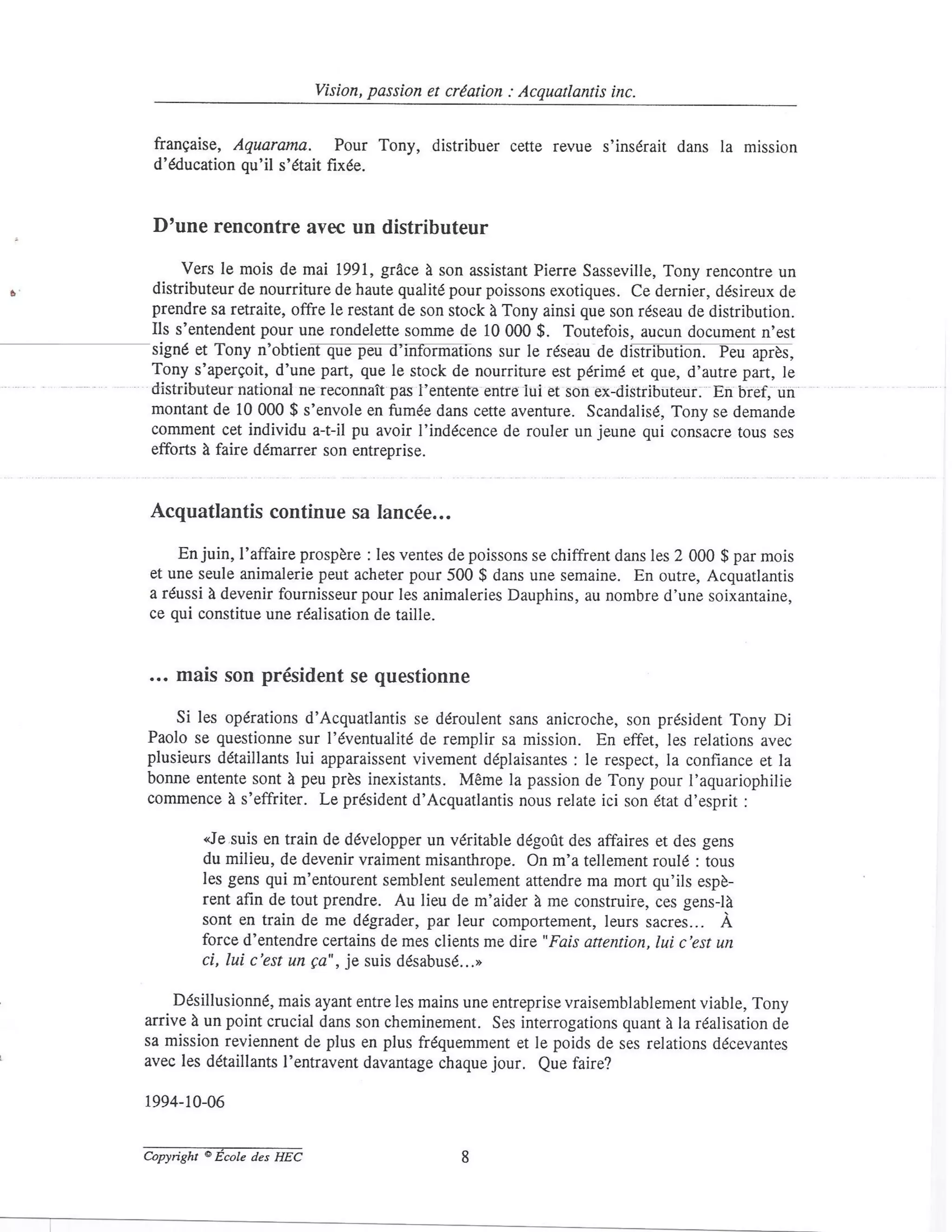 Vision Passion Creation Hotte 1993 | PDF