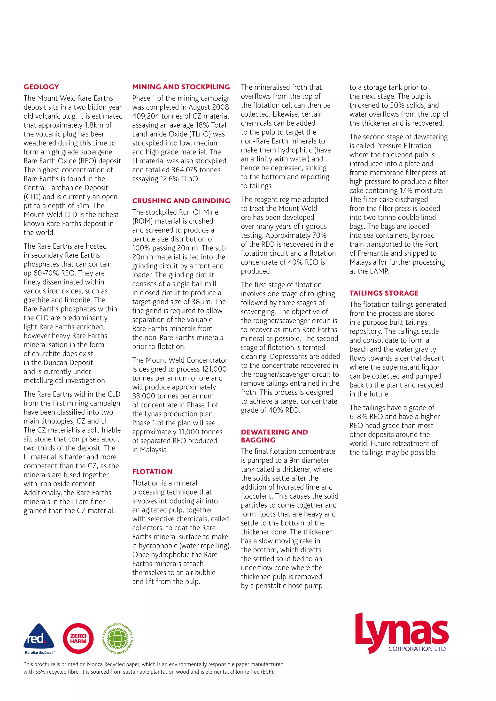 Lynas Concentration Plant | PDF