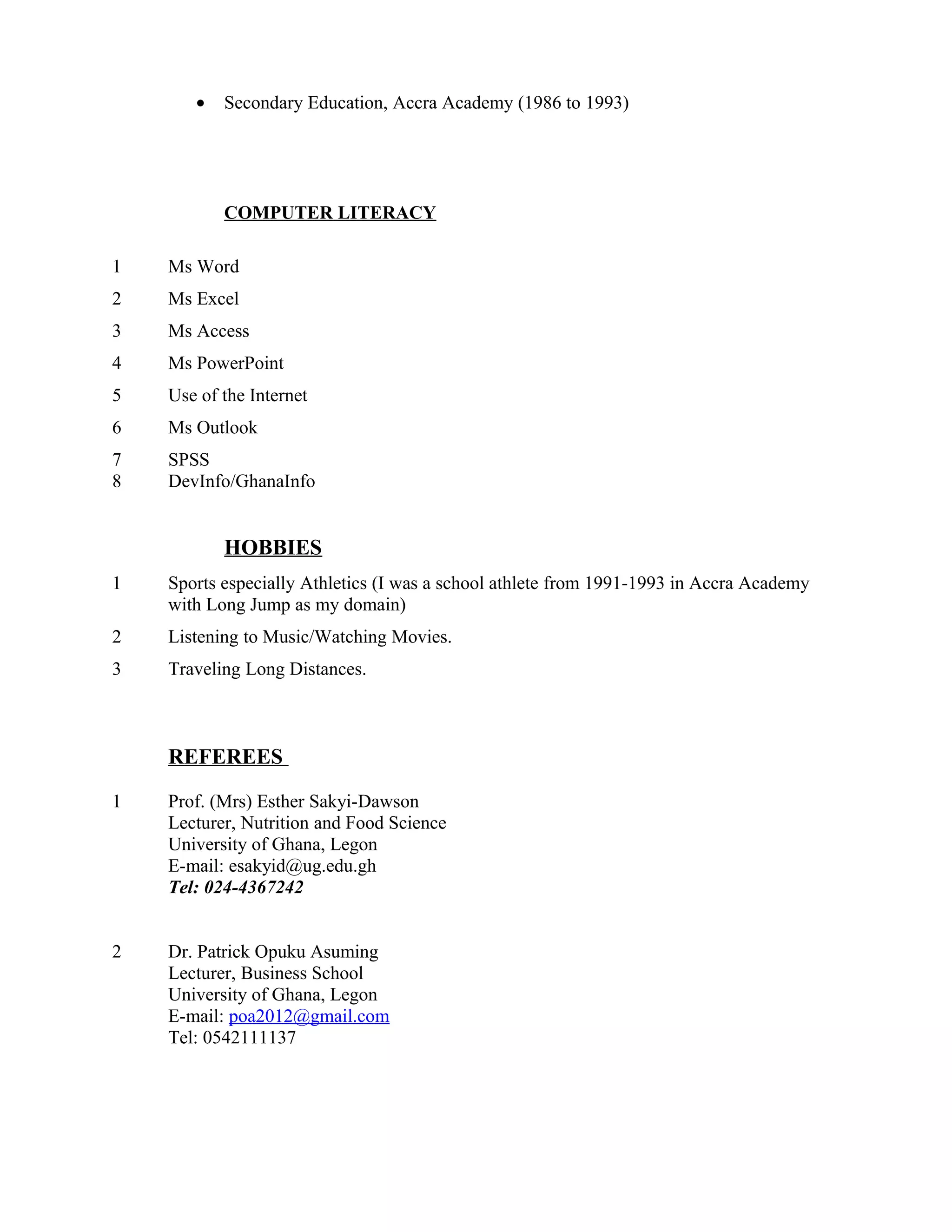 Sam CV | PDF