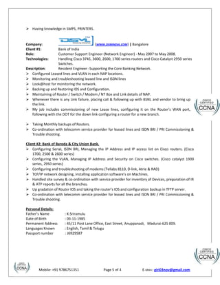 Giri - Resume 6+exp | PDF