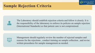 Sample Acceptance-Rejection-Criteria in lab | PPTX