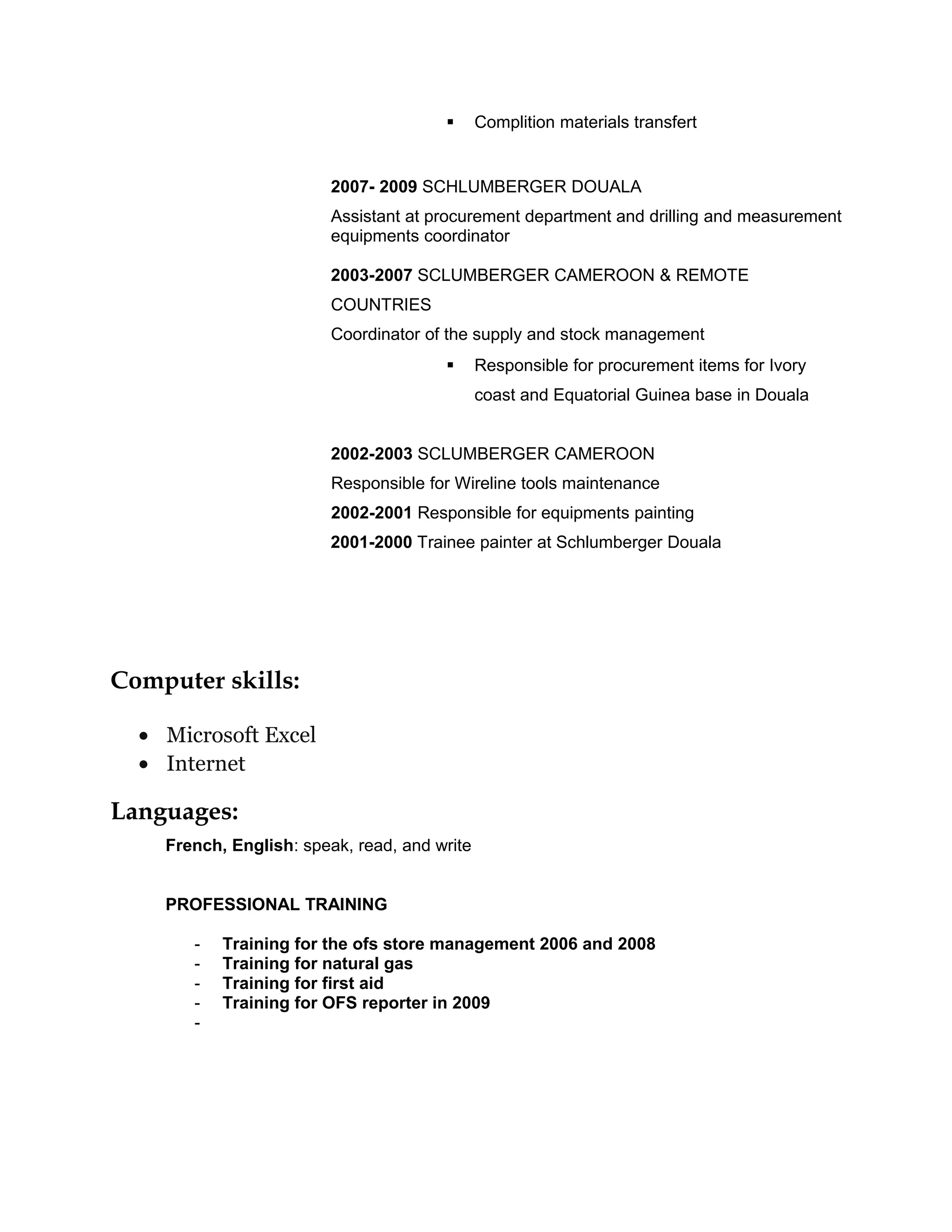 CV_EN_TIMOTEE | DOC | Business | Business and Finance