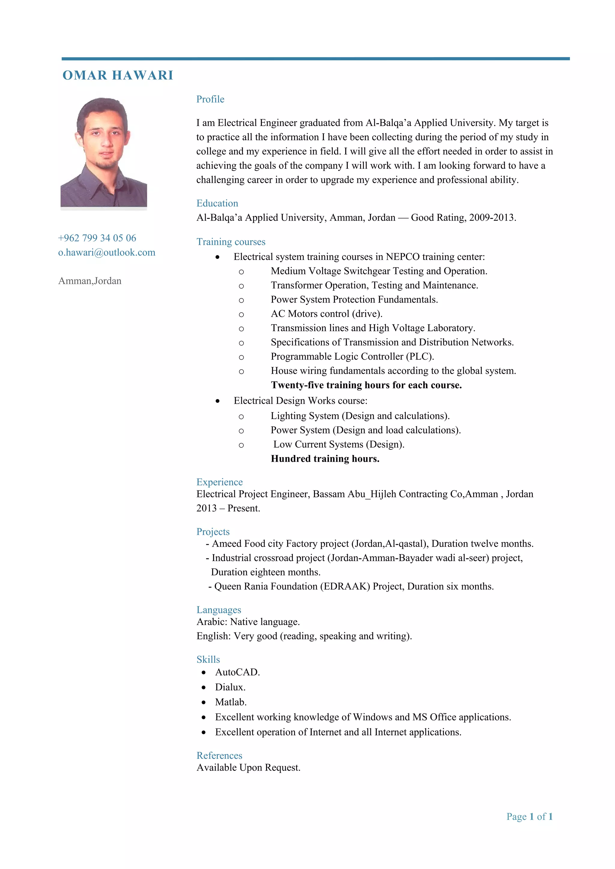 Omar Hawari cv | PDF