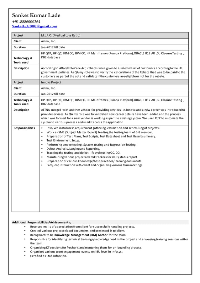 Sanket Kumar Lade Resume | PDF Sanket Kumar Lade Resume | PDF