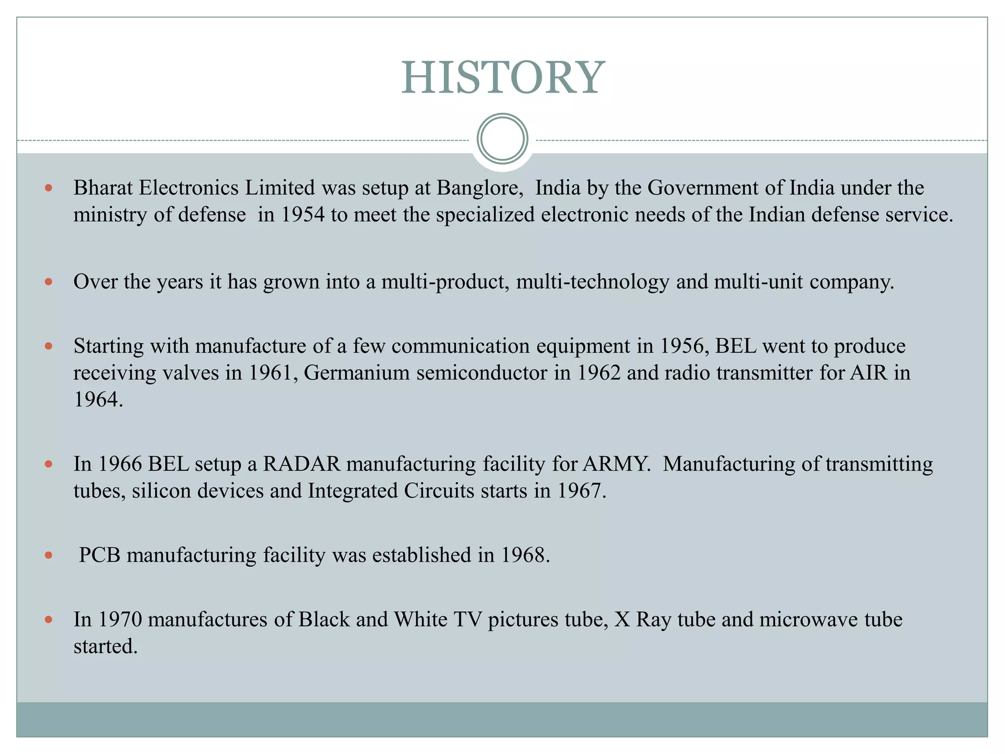 industrial-training-in-bharat-electronics-limited | PPTX