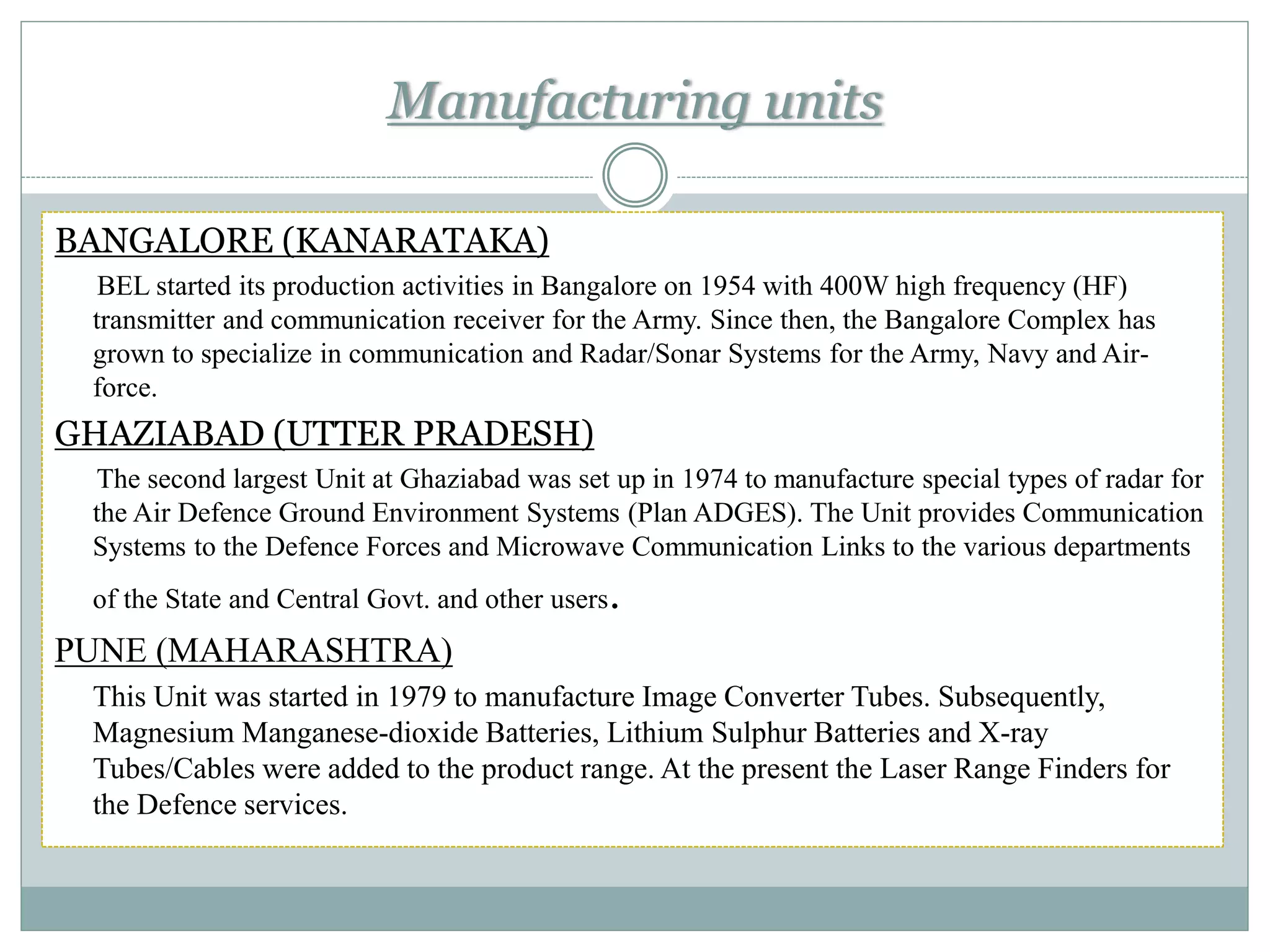 industrial-training-in-bharat-electronics-limited | PPTX