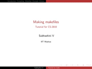 makefiles tutorial | PDF