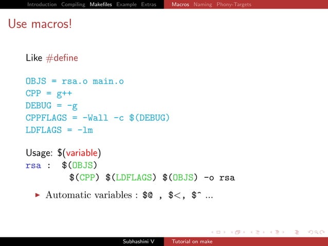 makefiles tutorial | PDF