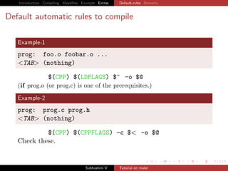 makefiles tutorial | PDF