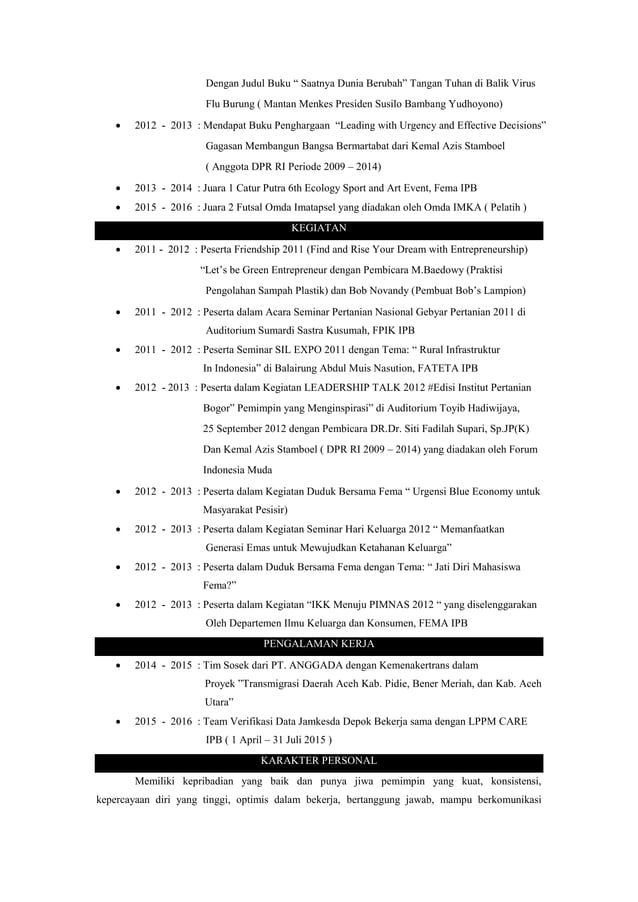 CV Terbaru RAHMAD SUKRIN SIREGAR | PDF