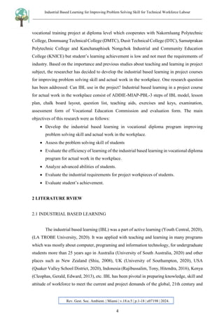 INDUSTRIAL BASED LEARNING FOR IMPROVING PROBLEM SOLVING SKILL FOR ...