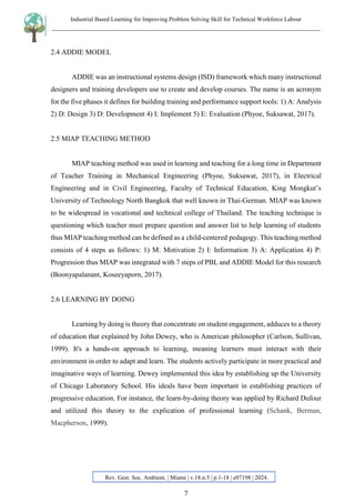 INDUSTRIAL BASED LEARNING FOR IMPROVING PROBLEM SOLVING SKILL FOR ...