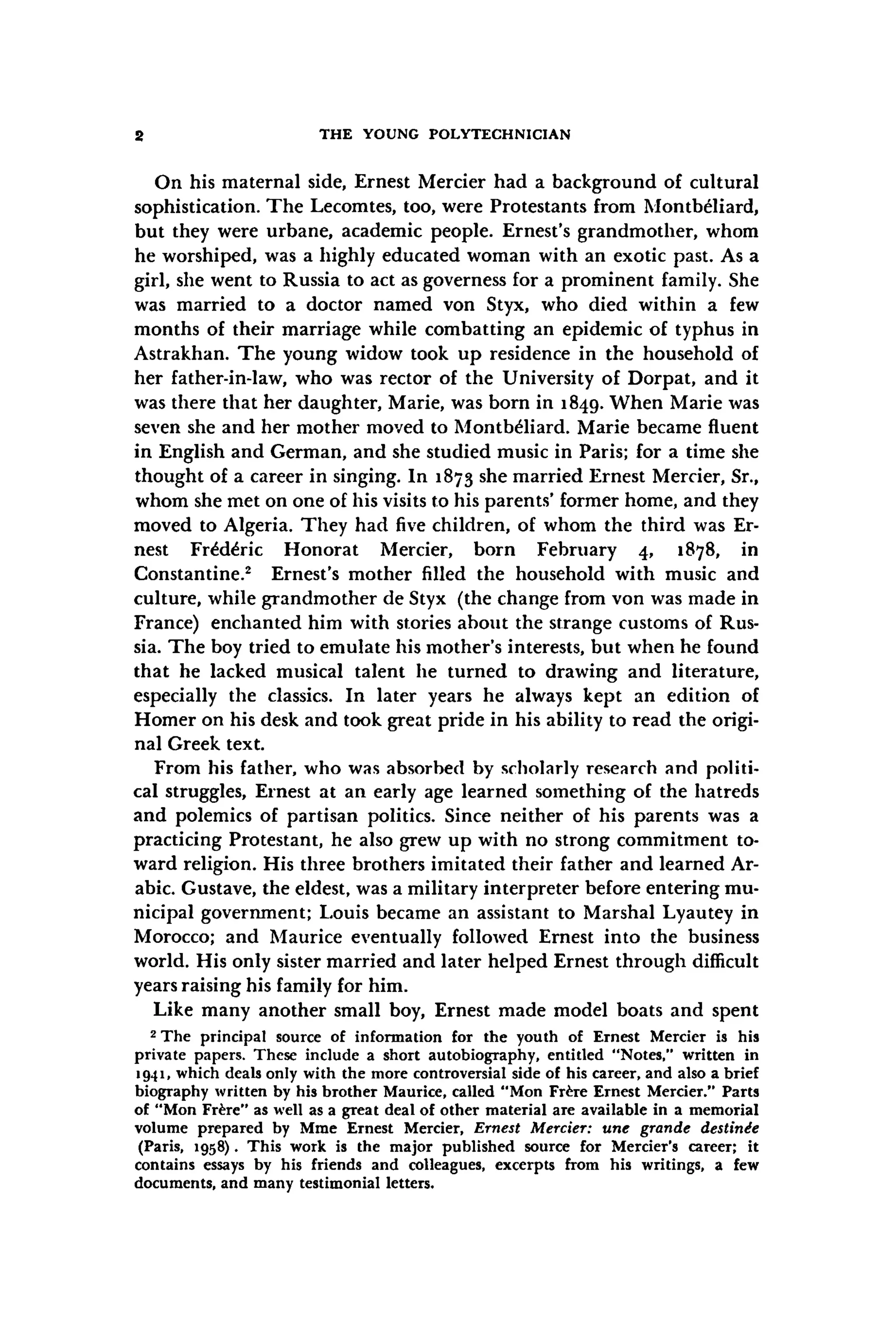 Ernest Mercier French Technocrat Richard F. Kuisel | PDF