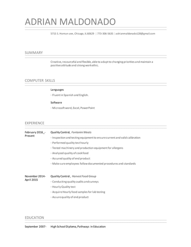 adrian maldonado resume | DOCX