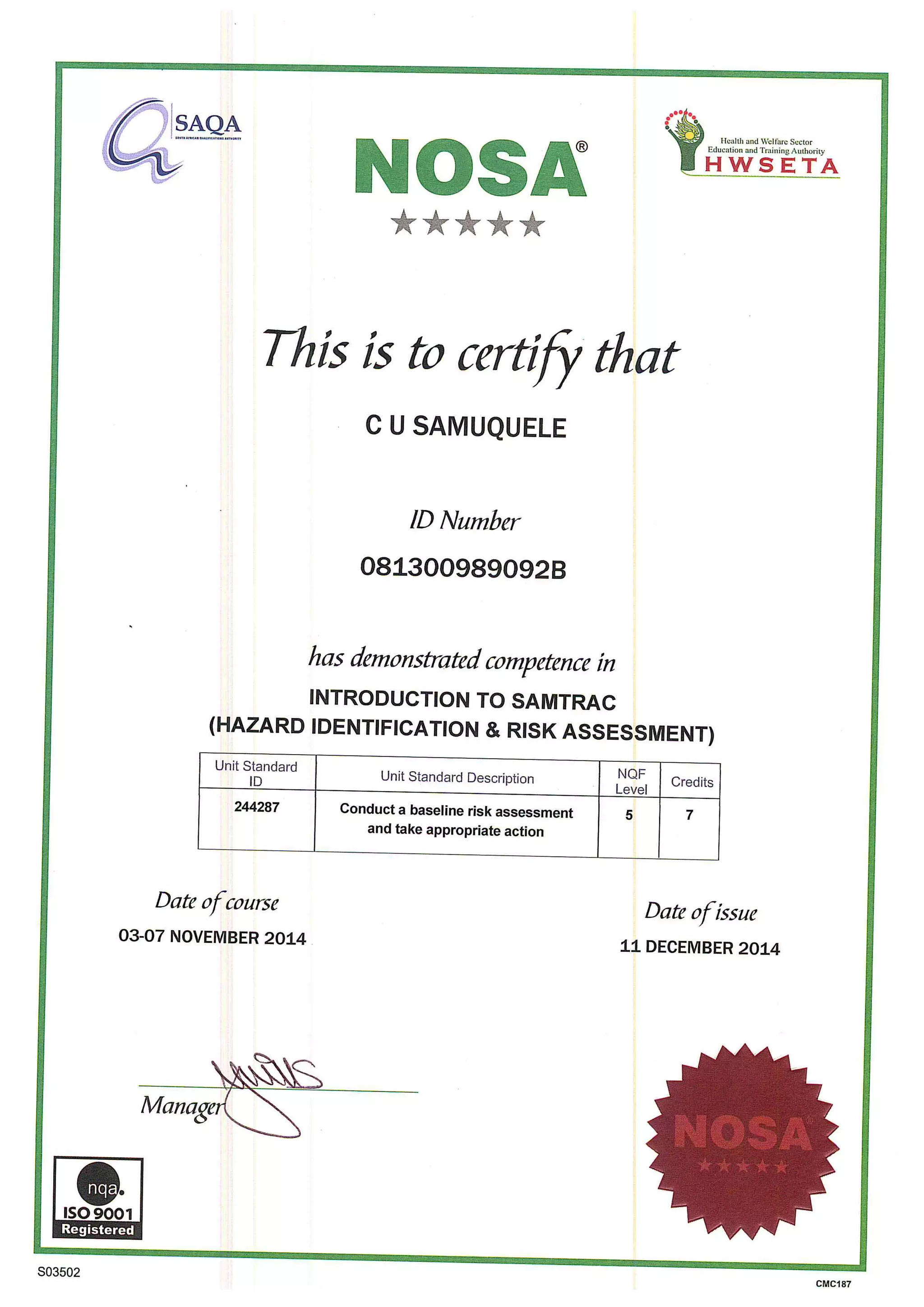 Intro to samtrac cert | PDF