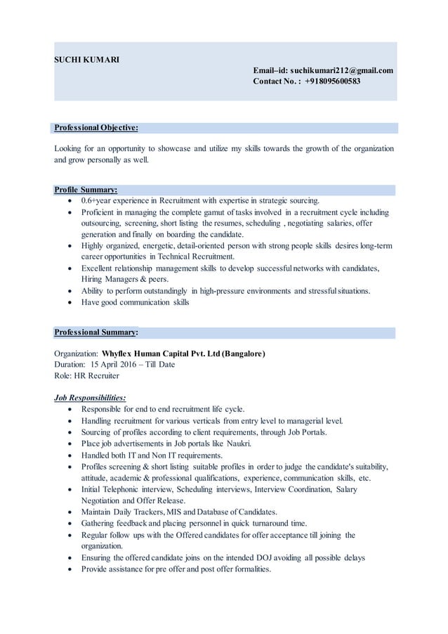 Suchi resume | PDF