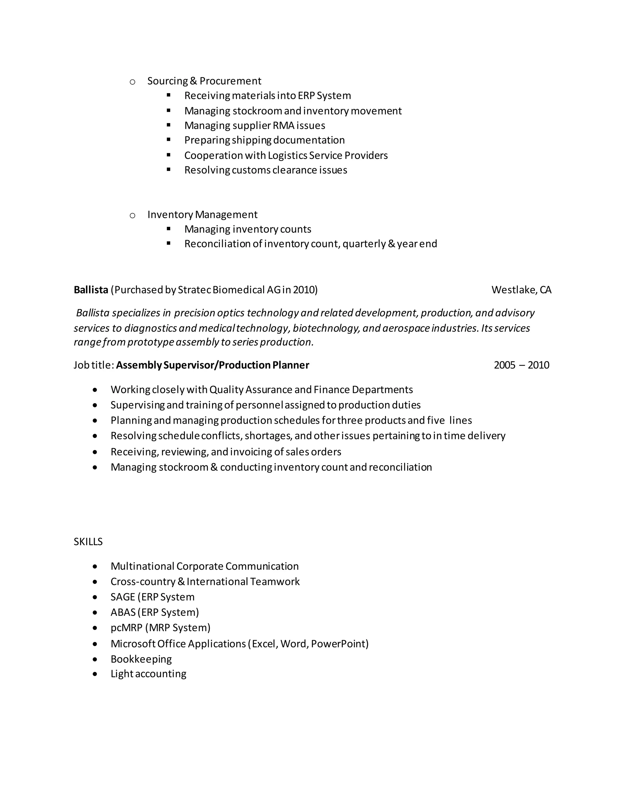 Sally Haist Resume | DOCX