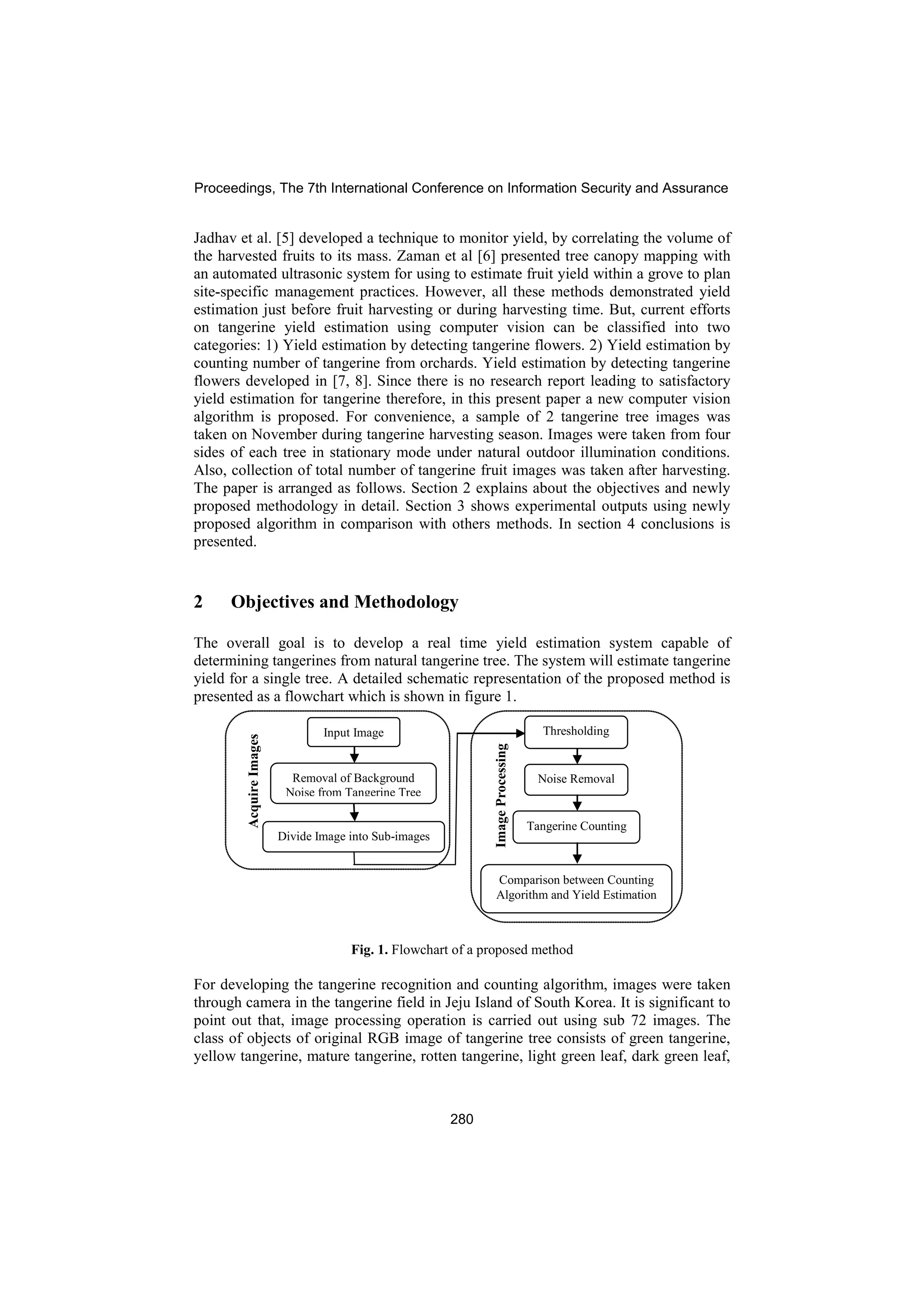 [71]a counting algorithm for tangerine yield estimation | PDF