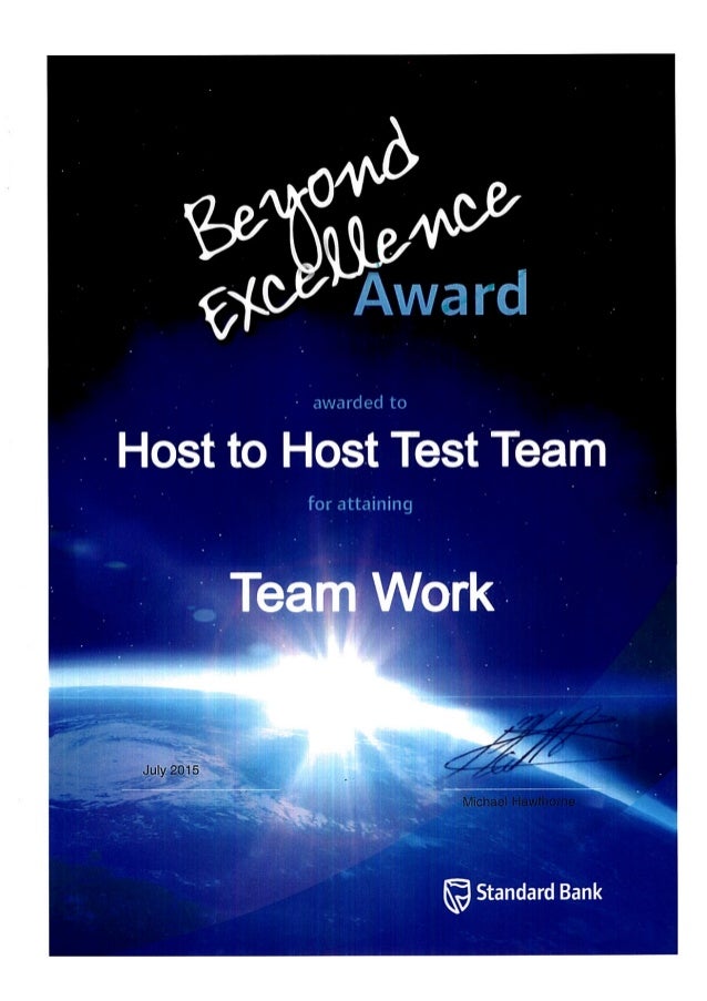 Beyond Excellence Award