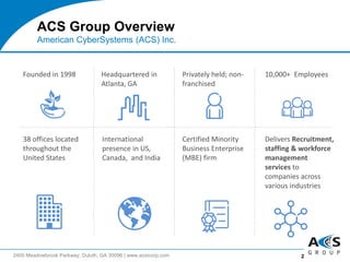 ACS Group Capabilities Presentation | PPT