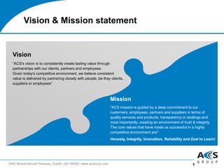 ACS Group Capabilities Presentation | PPT
