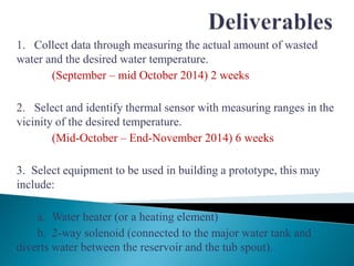 Senior Design Water Conservation | PPTX | Chemistry | Science