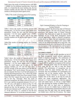 Alphabet Recognition System Based on Artifical Neural Network | PDF