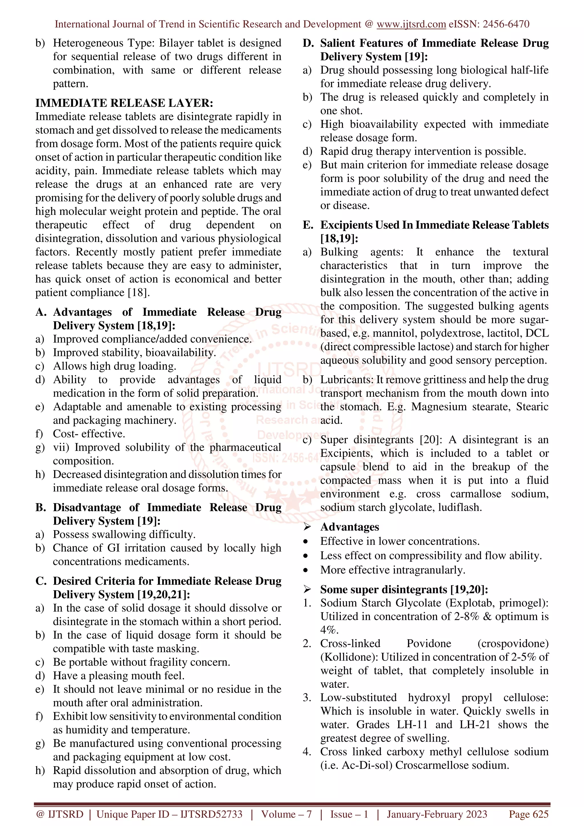 A Review on Bilayer Tablet Dosage form Development and it’s Various ...