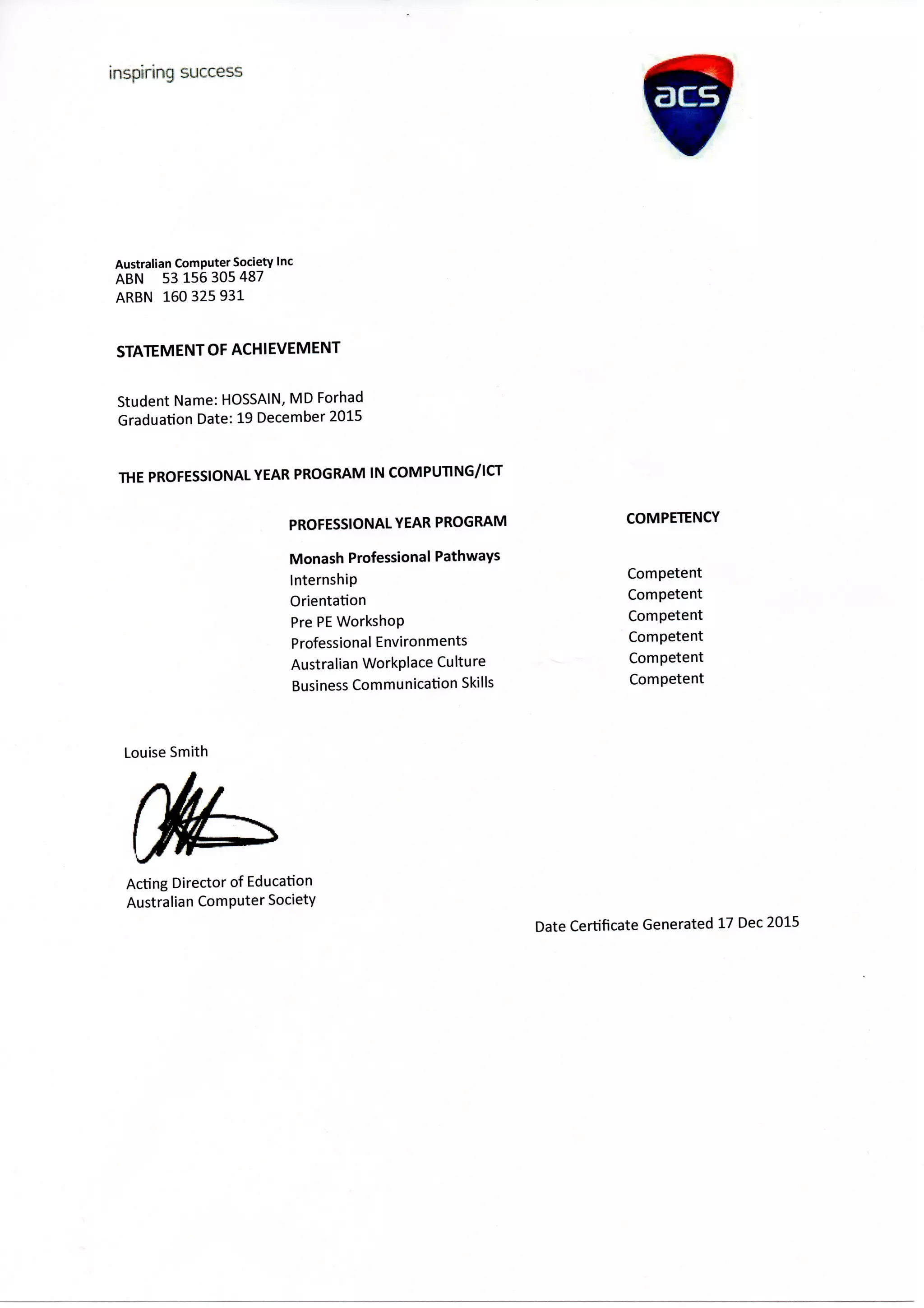 ACS PYP in ICT | PDF