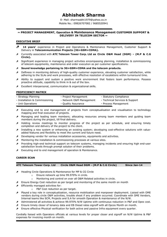 Resume abhishek | PDF