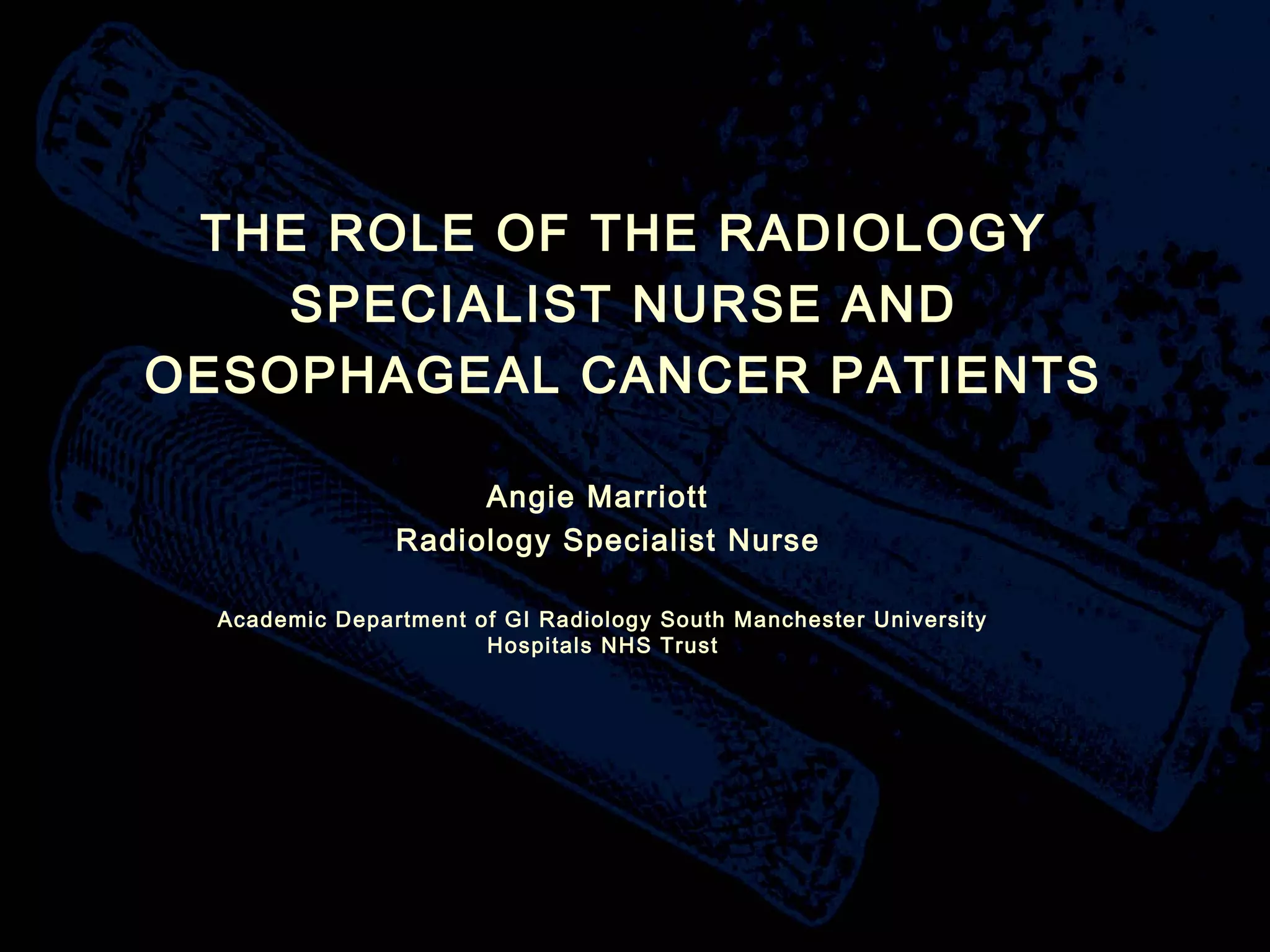 radiology specialist nurse role | PPT