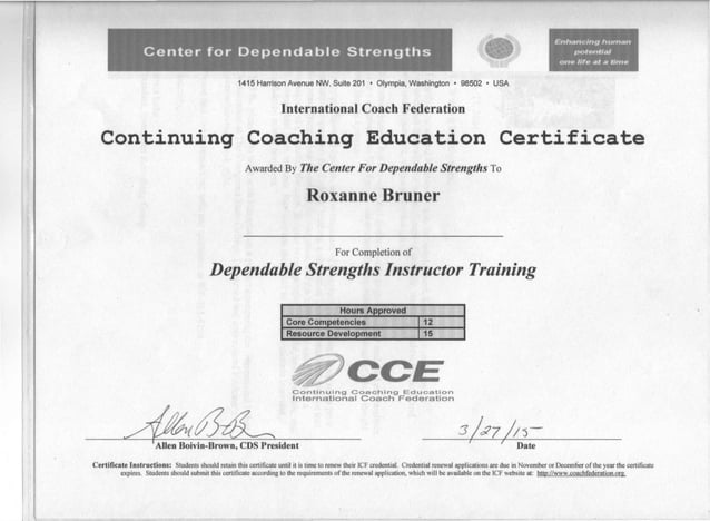 coaching certificate | PPT