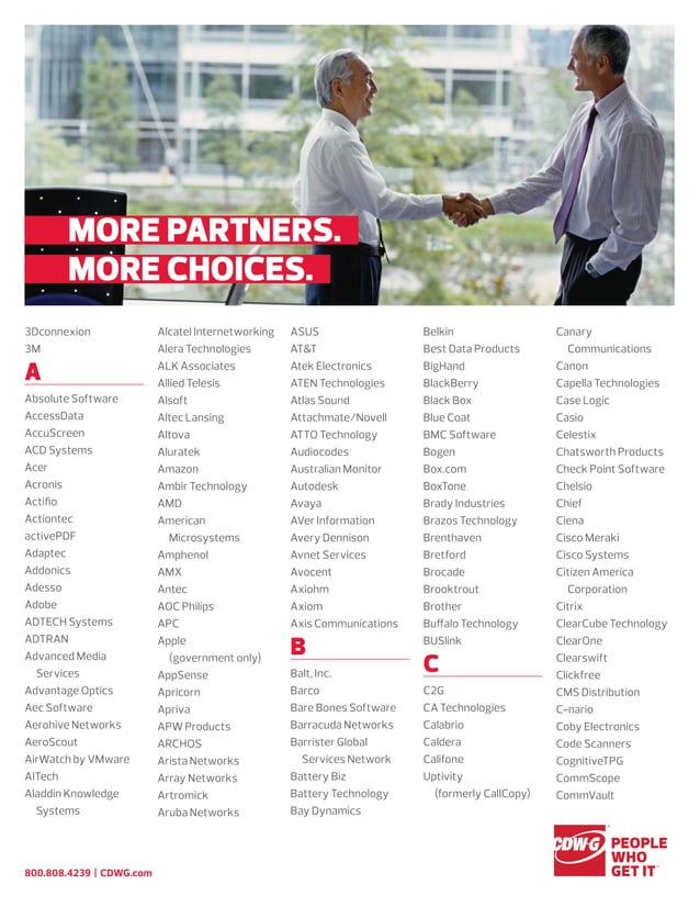 CDWG Line Card | PDF