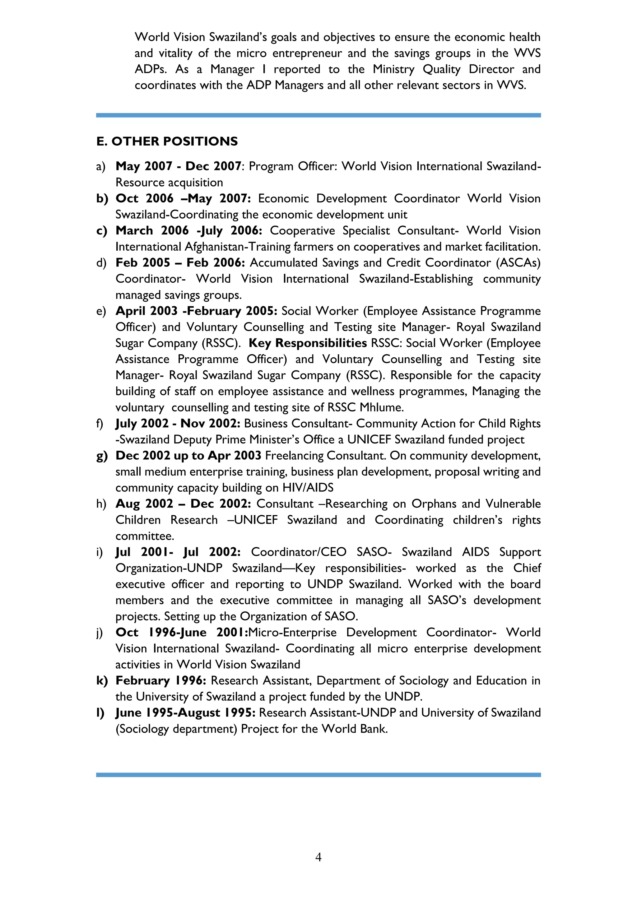 Thulile Yvonne Nkambule Chapa Curriculum Vitae(1).docx FOR SUBMISSION | PDF
