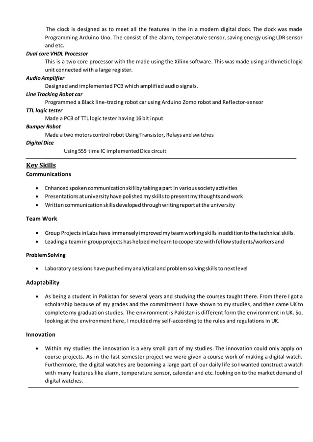 Ahmad Shahid Bhatti CV | DOCX | Technology & Computing