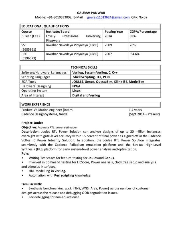 Gaurav Resume | PDF
