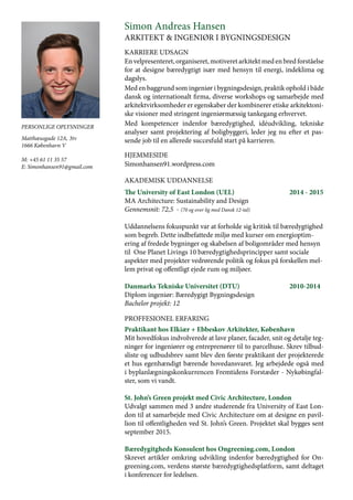 2015 - CV - Simon Andreas Hansen | PDF