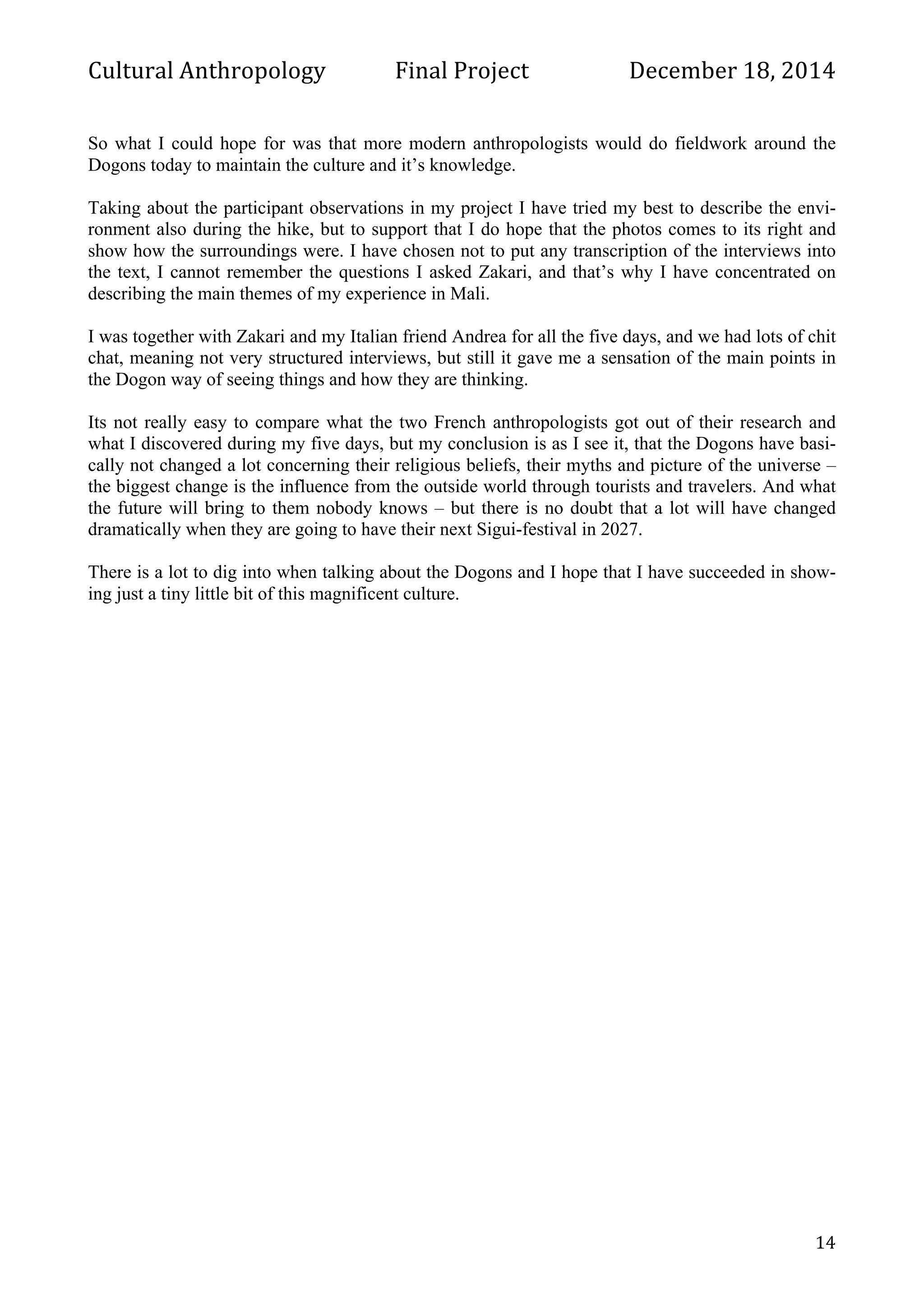 Final Project (Cultural Anthropology) | PDF | Africa Travel | Travel ...