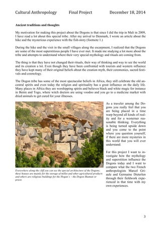 Final Project (Cultural Anthropology) | PDF