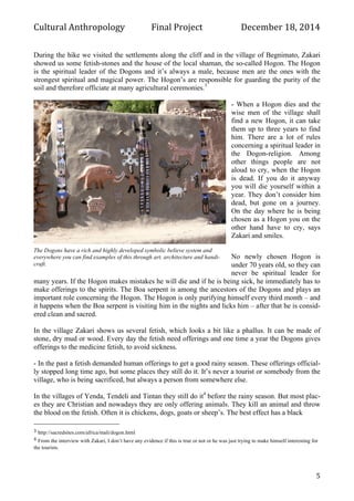 Final Project (Cultural Anthropology) | PDF | Africa Travel | Travel ...