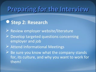 Interview success | PPT